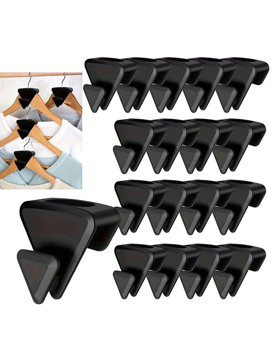 16/26/36 Pcs /Set Clothes Hanger Connector, Triangular Hanger Link Hook ...