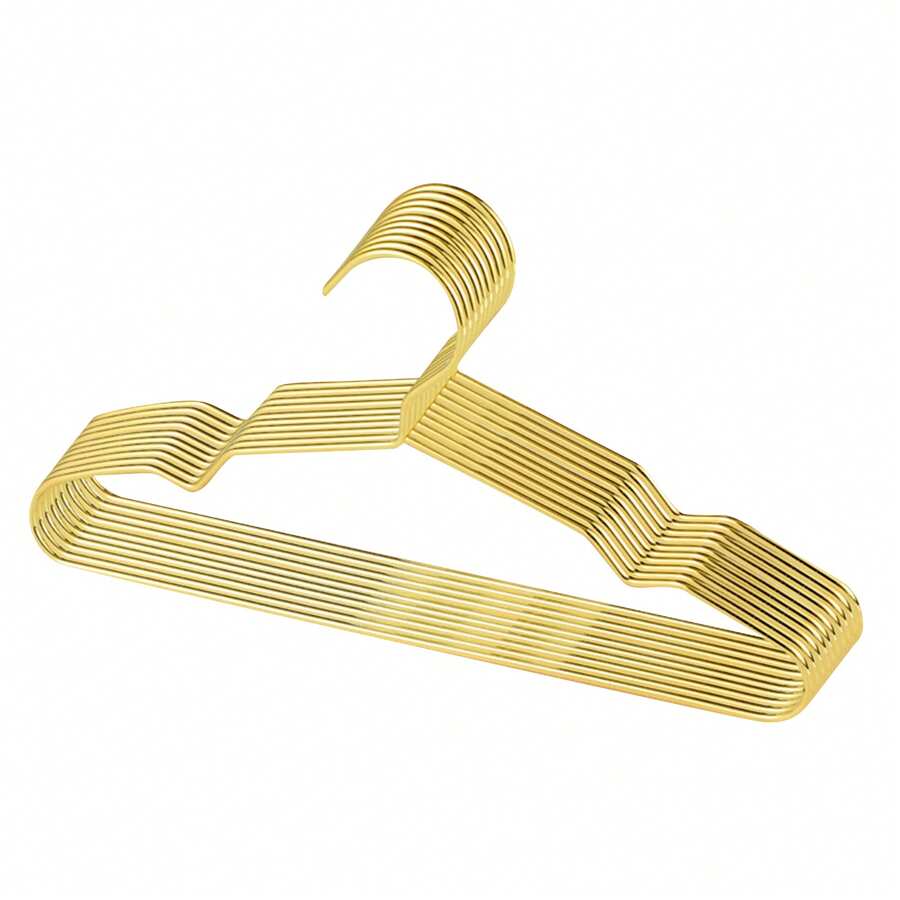 10/20 Pack 9.84"Shiny Gold Strong Metal Hanger , Gold Clothes Hangers ...