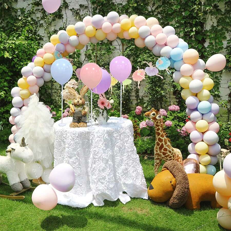 1Set Balloon Arch Kit, Height Width Adjustable Balloon Arch Stand ...