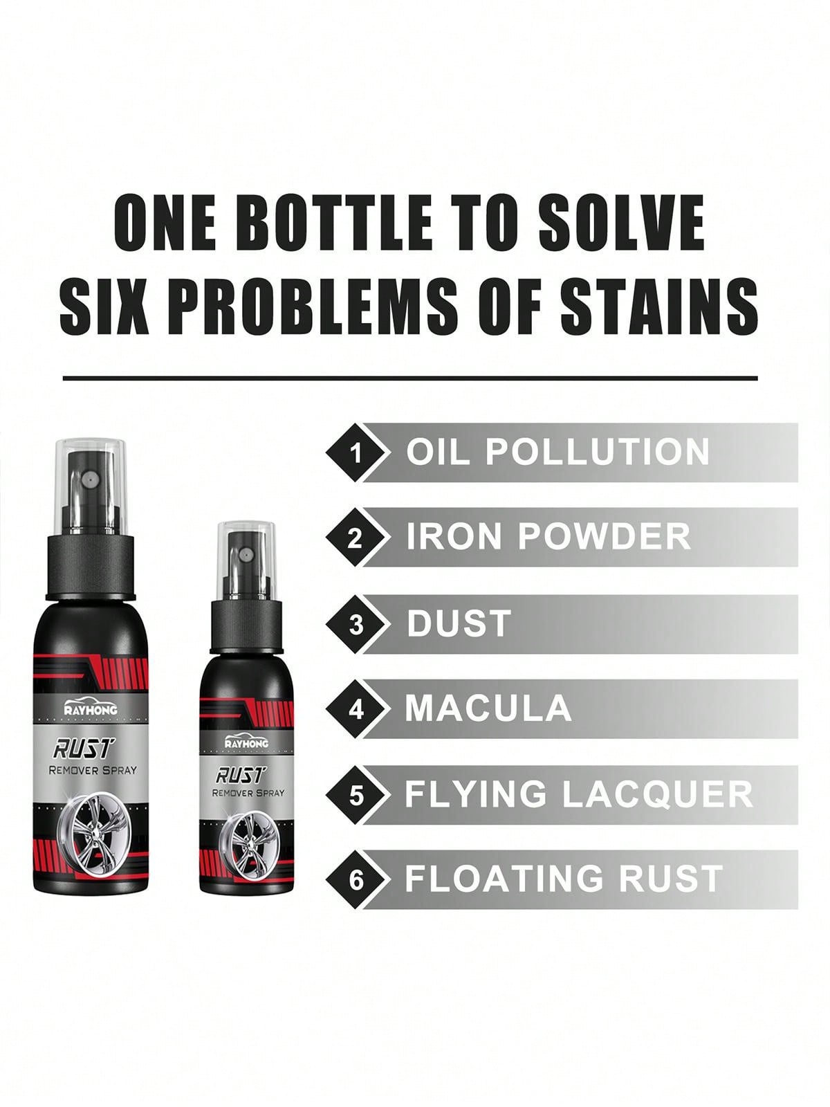 1pc 100ml/30ml Car Wheel Rust Remover Car Paint Rust Cleaning Stain ...