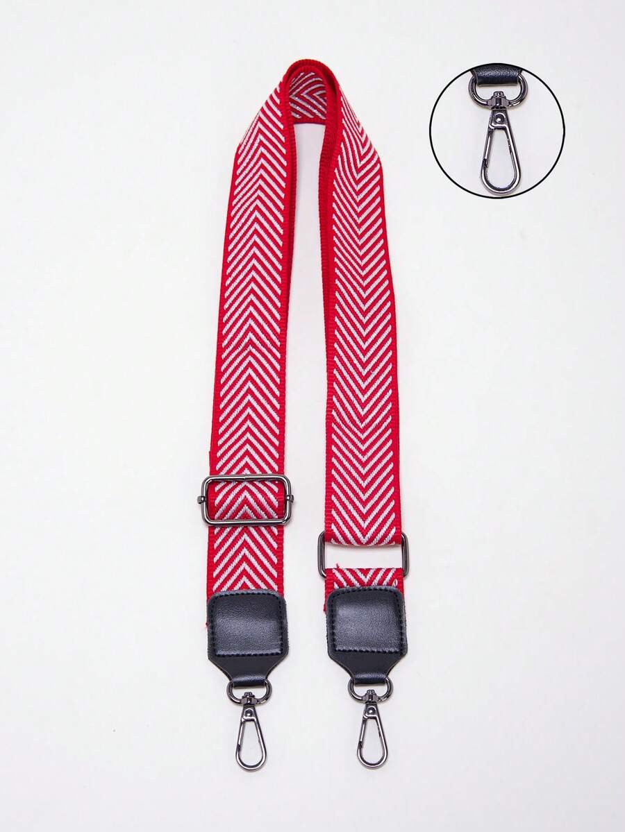 Geometric Colorful Shoulder Strap, Adjustable Wide Bag Strap, Bag Accessory, Single Shoulder Bag ...