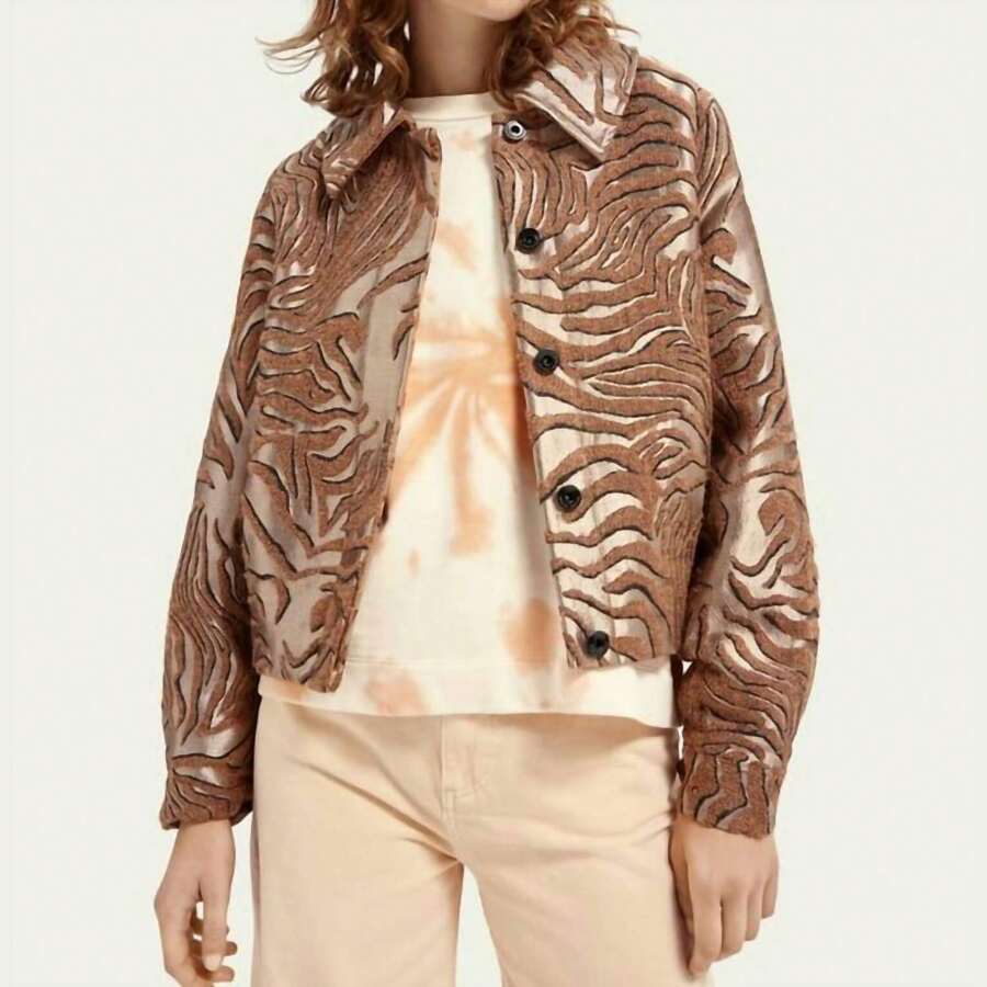 Scotch & Soda SCOTCH & SODA Textured Jacquard Jacket In Multi | SHEIN USA