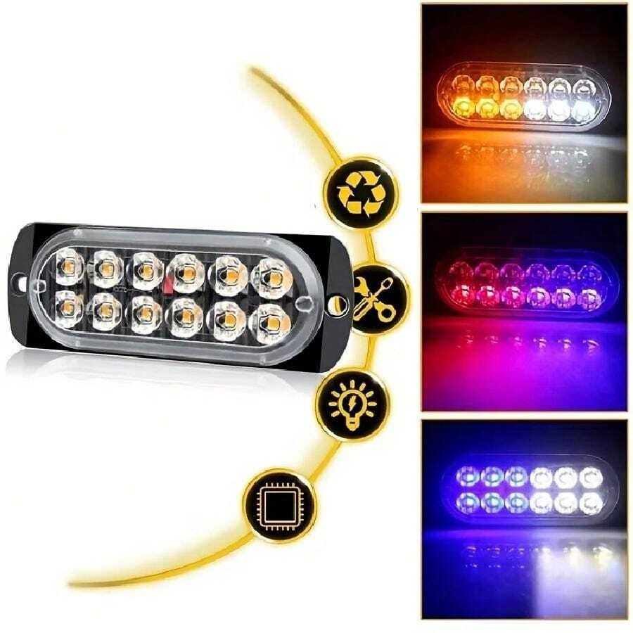 Universal Led Side Marker Lights For Cars And Pickup Trucks, 12 Led ...