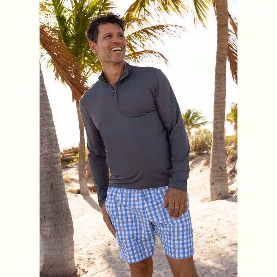 Cabana Life CABANA LIFE Men's Nantucket Reversible Swim Trunks | SHEIN USA