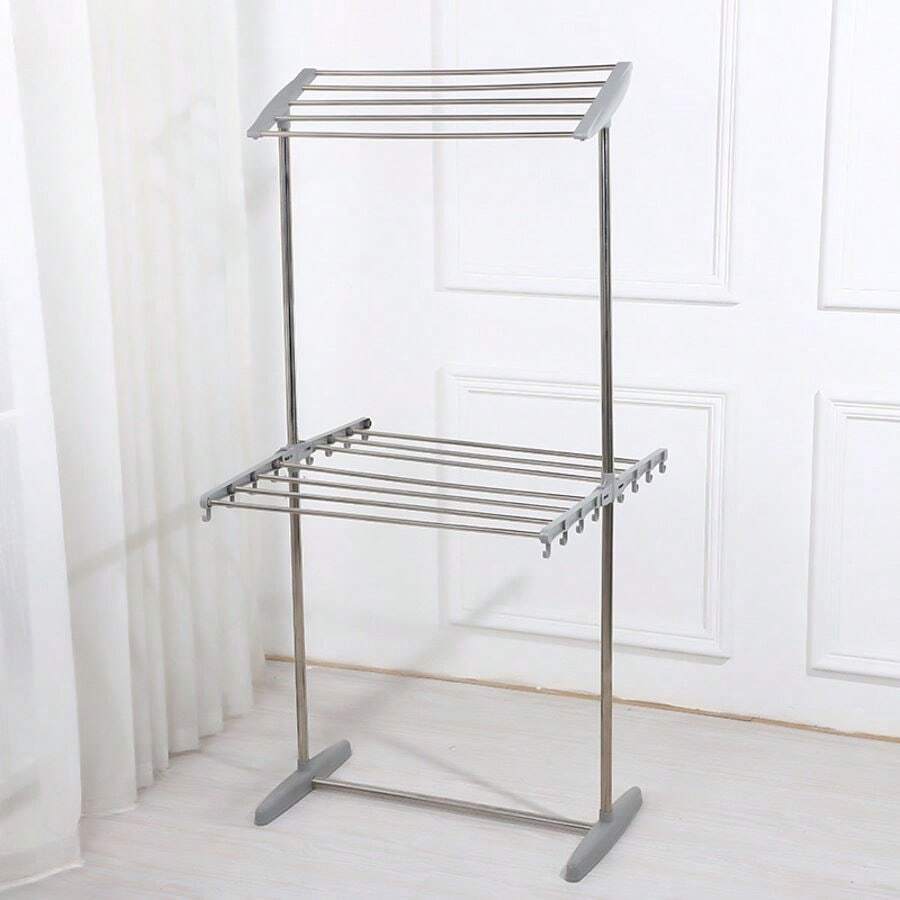CLOTHES AIR RACK, 3 Tier Clothes Drying Rack, Towel Rack, Free Standing ...