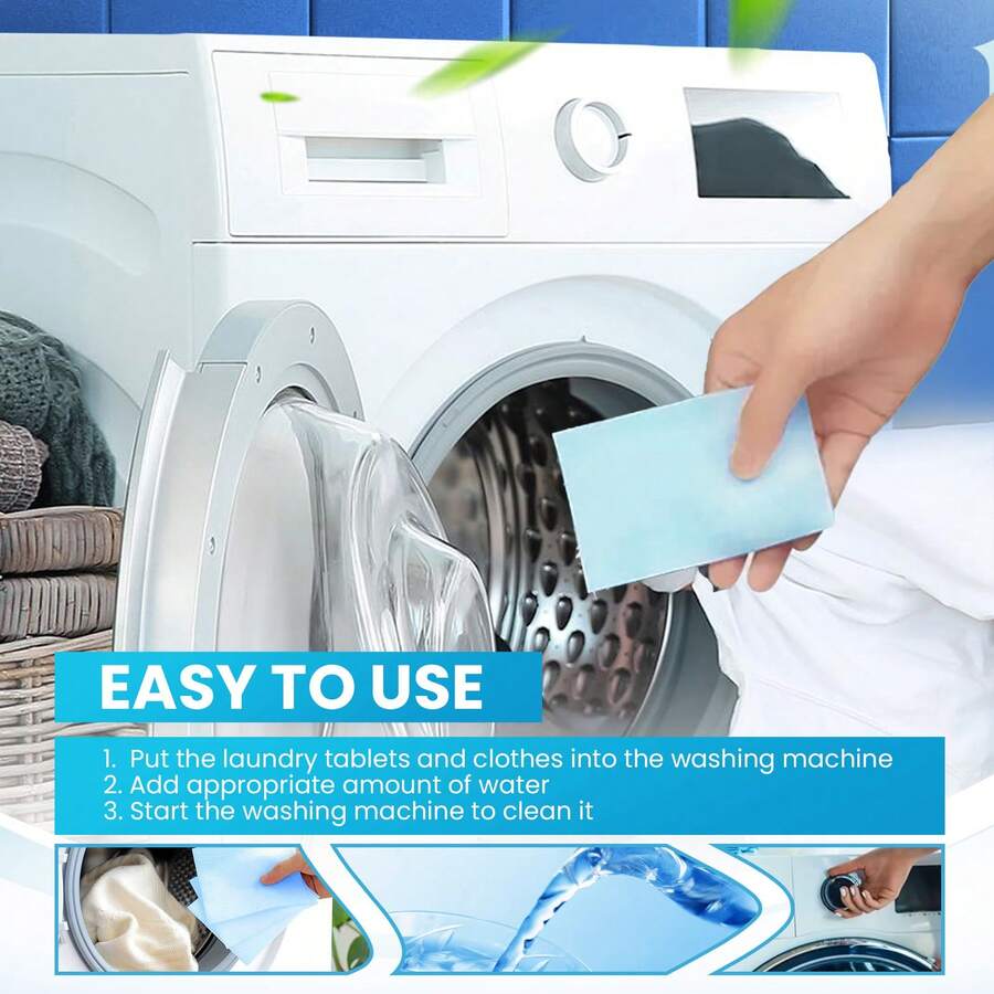 Laundry Tablets: Deep Cleansing Laundry To Remove Oil Stains And Stains ...