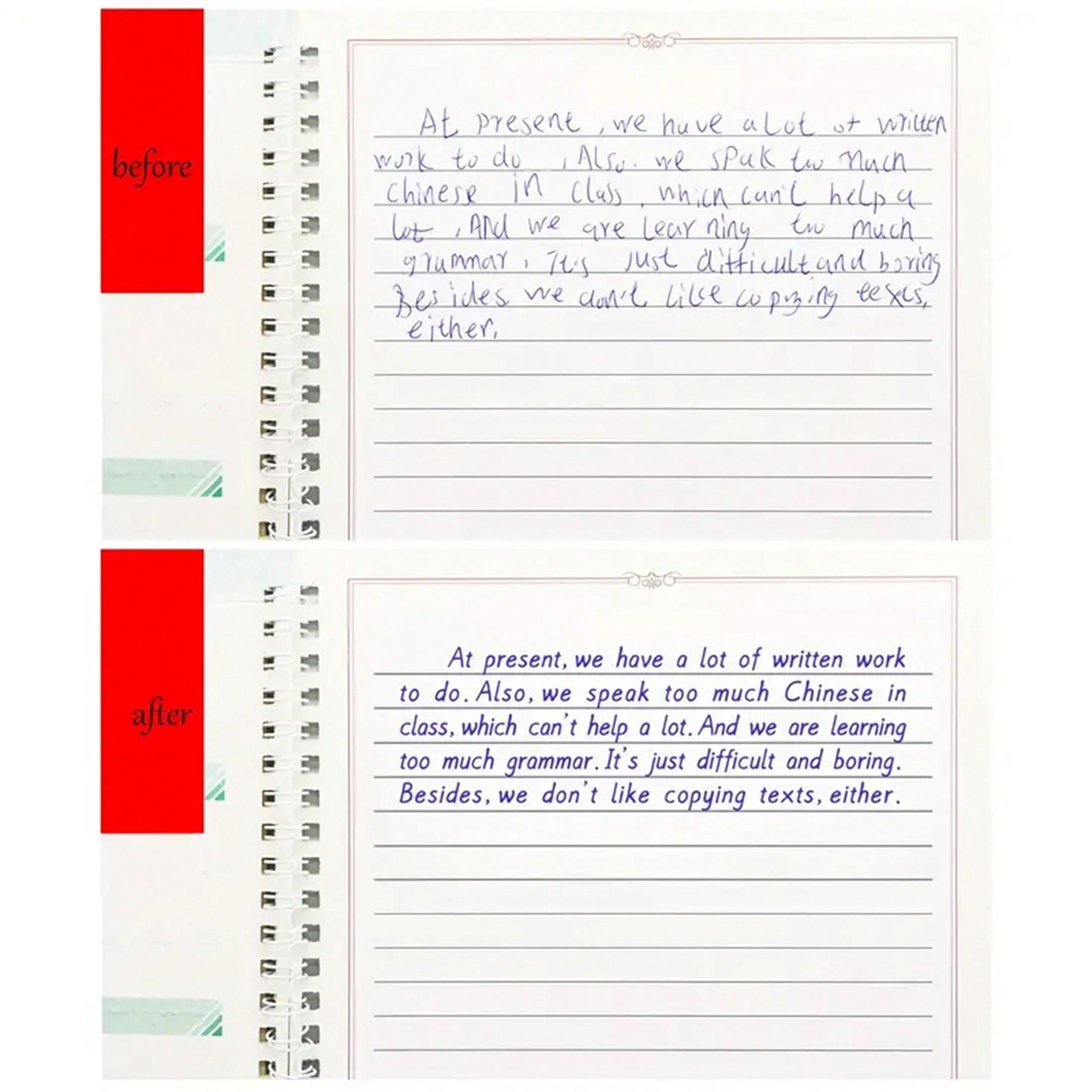 English Italic 3d Groove Practice Copybook Handwriting Exercise ...
