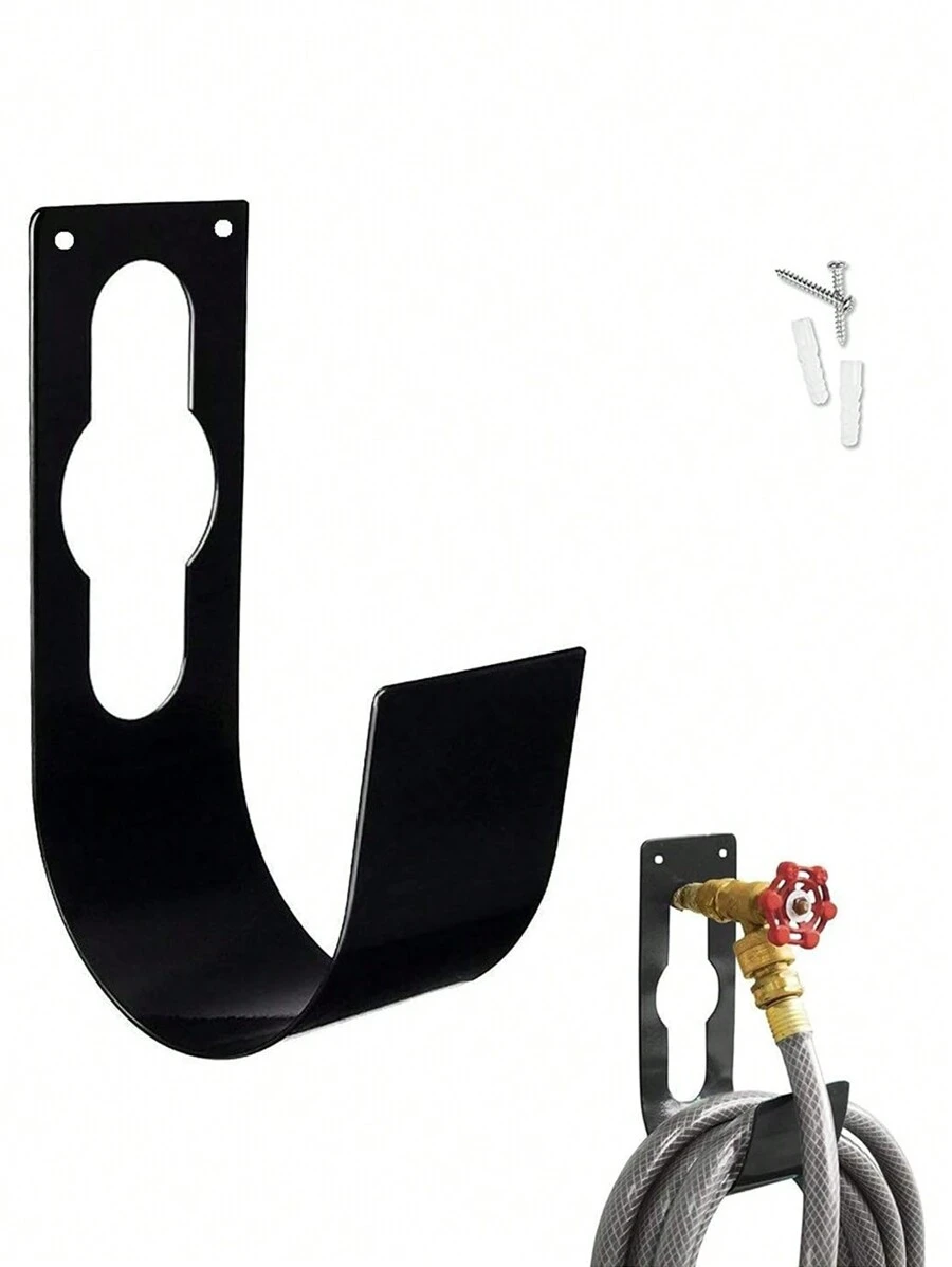 1 Pack Garden Hose Hook Wall Mounted Heavy Duty Hose Holder Hook ...