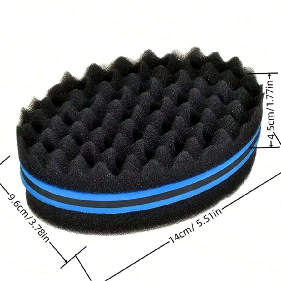 1pc Small Holes Hair Twist Sponge, Barber Curl Sponge Brushes For ...
