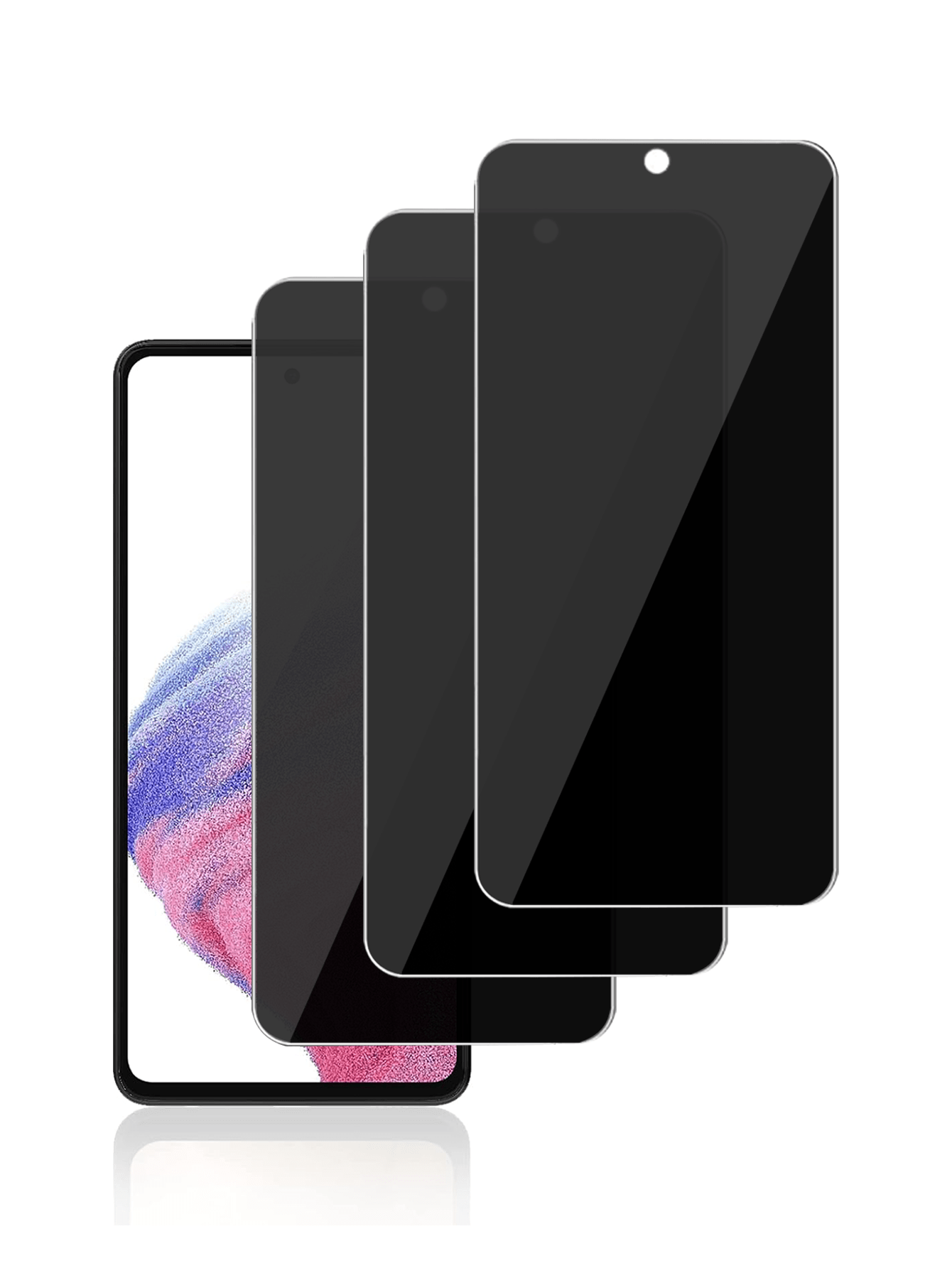 3pcs Anti-Spy Tempered Glass Screen Protectors Compatible With Samsung Galaxy A54/A15/S23 FE ...