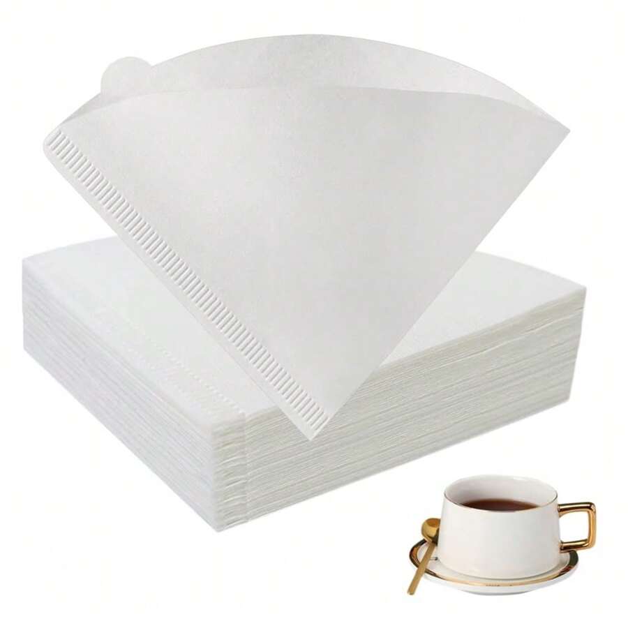 Cone Coffee Filters, Size 02, Set Of 200, Natural Disposable Coffee ...