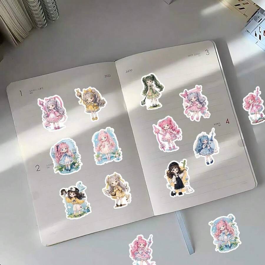 60pcs/Pack Magical Loli Lolita Cute Stickers For Laptop Refrigerator ...