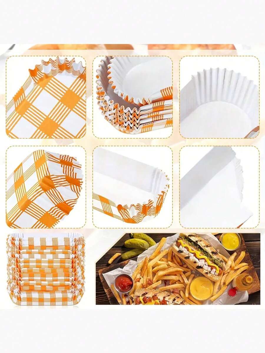 20pcs Paper Hot Dog Trays Paper Food Trays Concession Stand Supplies ...