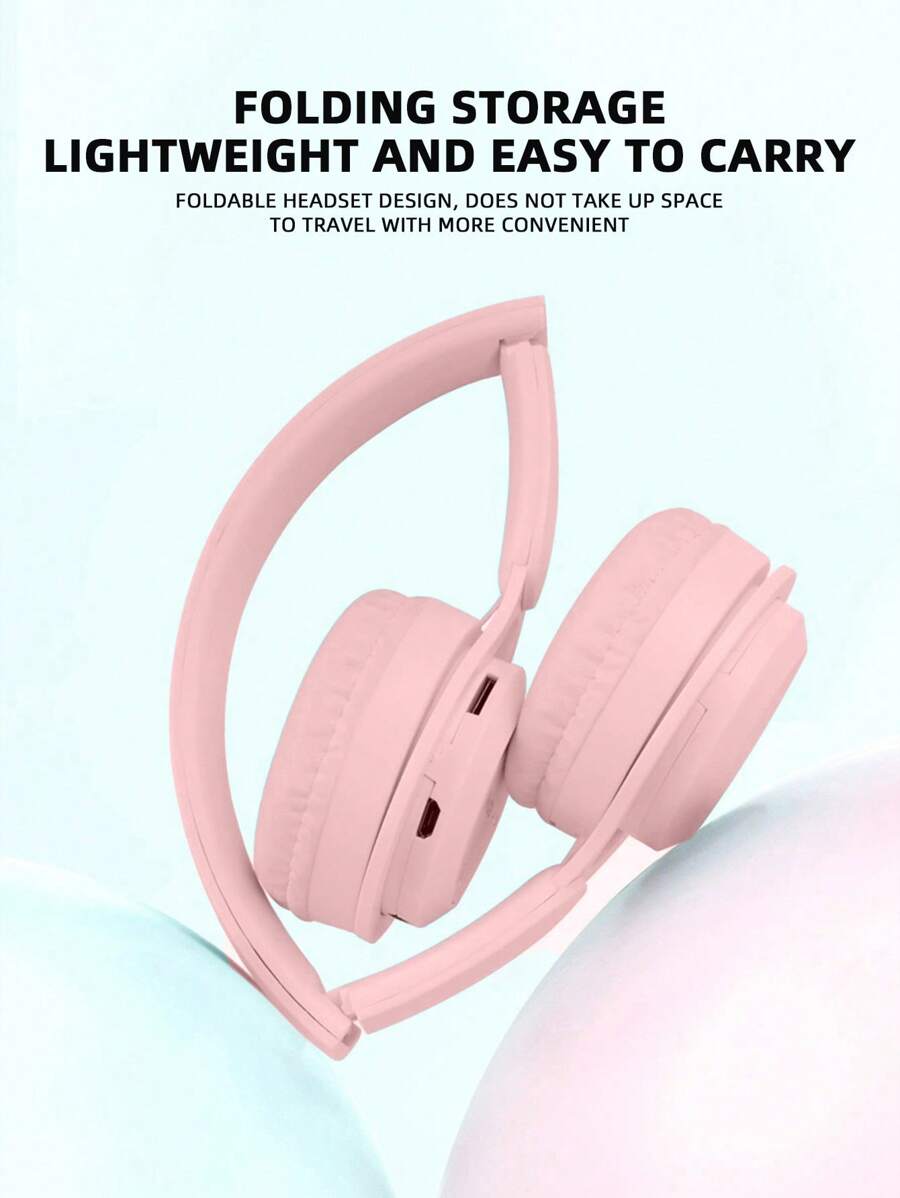 Wireless Headset Foldable, Heavy Bass Headphones, Intelligent Noise ...