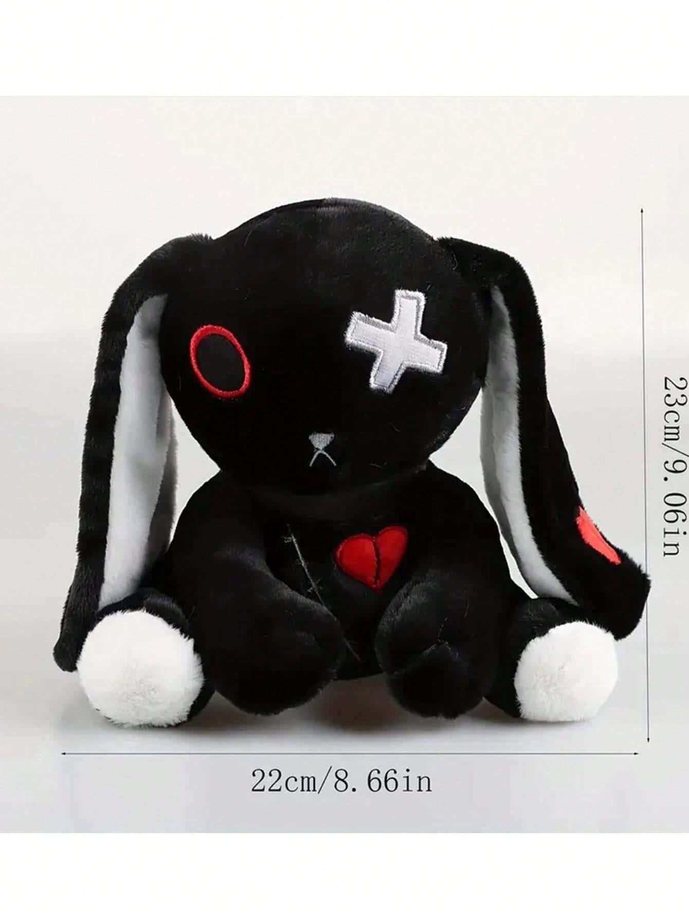 Molutian 1pc Creepy Goth Rabbit Plush Crazy Rabbit Plush Toys Cute ...