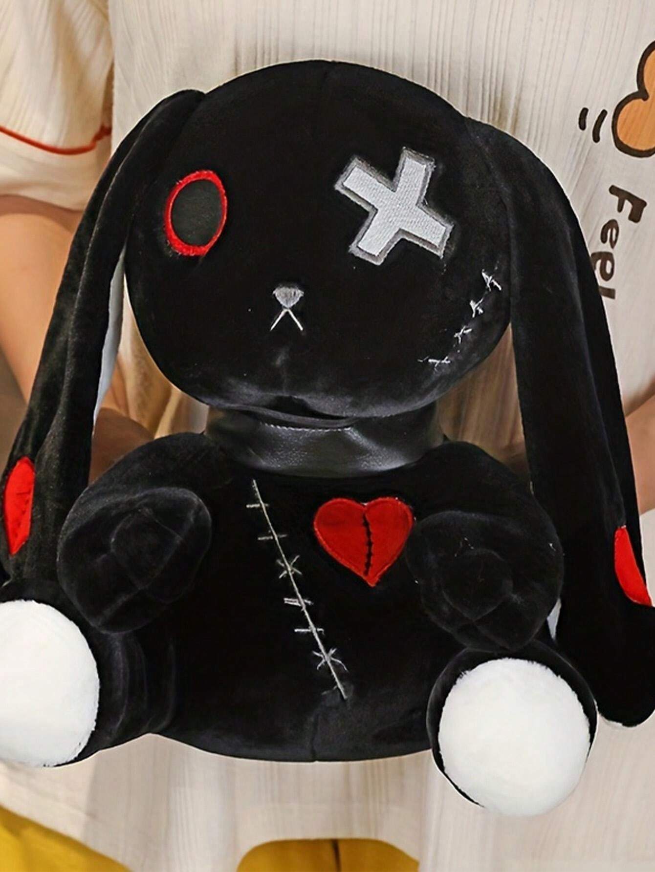 Molutian 1pc Creepy Goth Rabbit Plush Crazy Rabbit Plush Toys Cute ...