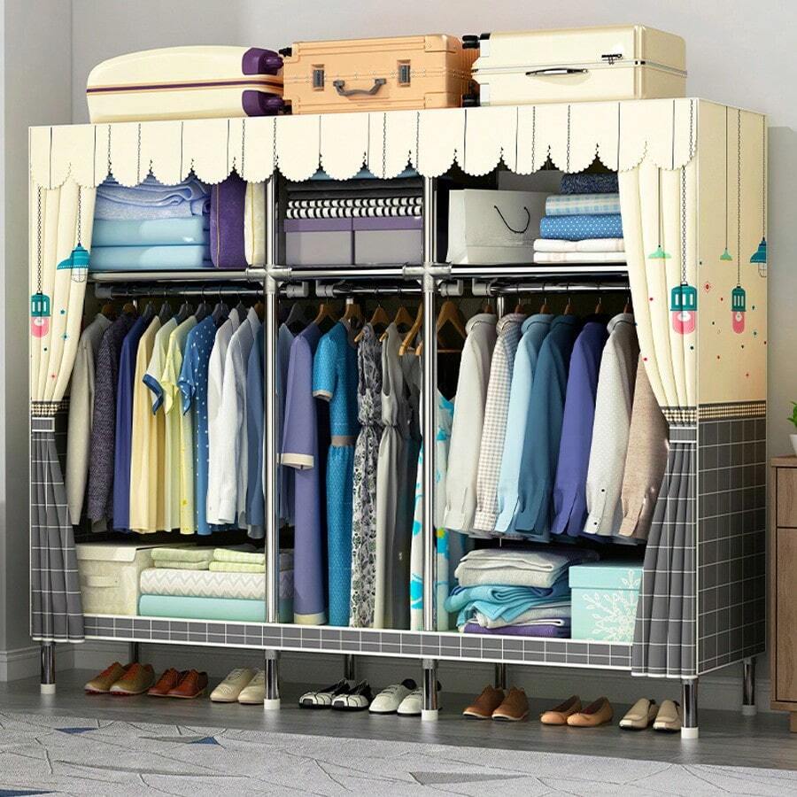 Armario Simple Con Tubos De Acero Gruesos Y Interfaces De Aleación ...