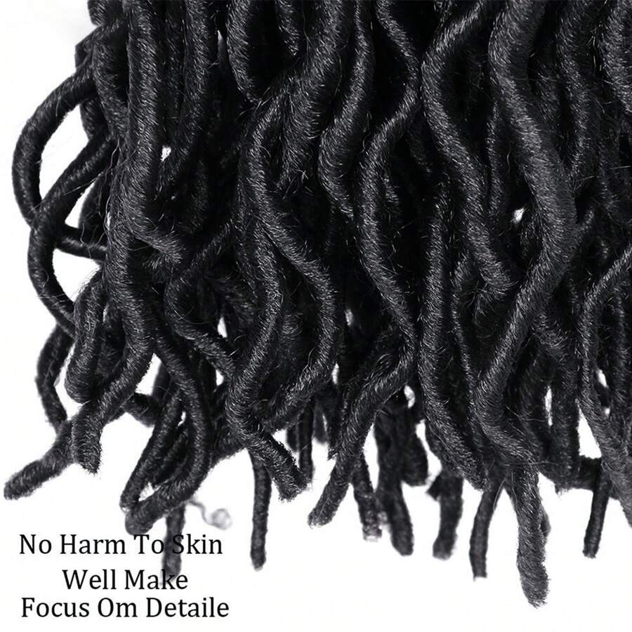 Synthetic Wavy Faux Locs Crochet Braids Hair Extensions 24 Inch Faux ...