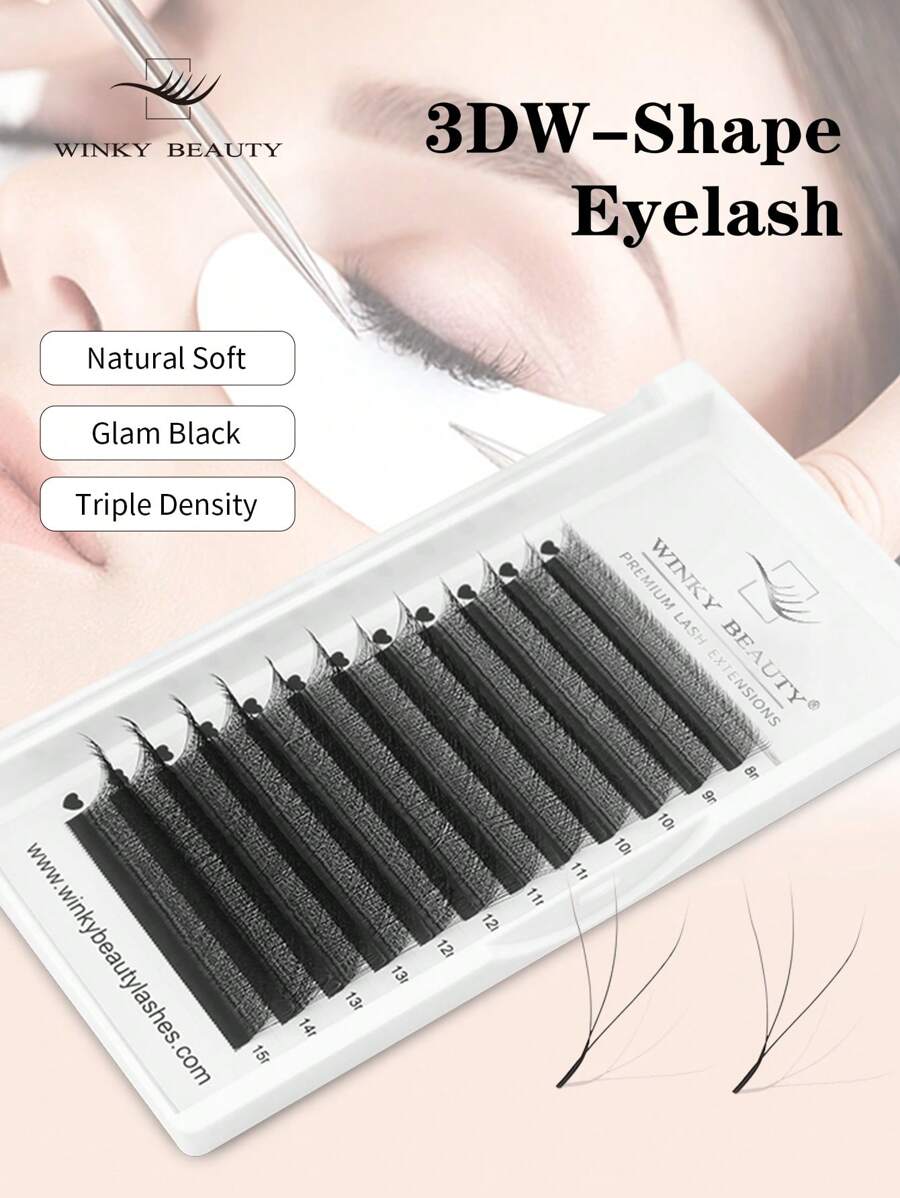 Winky Beauty 3DW Shape Eyelash Extension Automatic Bloom Premium ...
