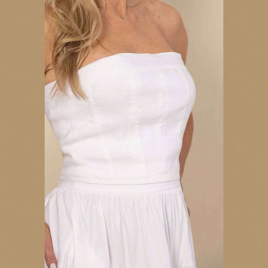 Angela Horton ANGELA HORTON Los Angeles Bandeau In White | SHEIN USA
