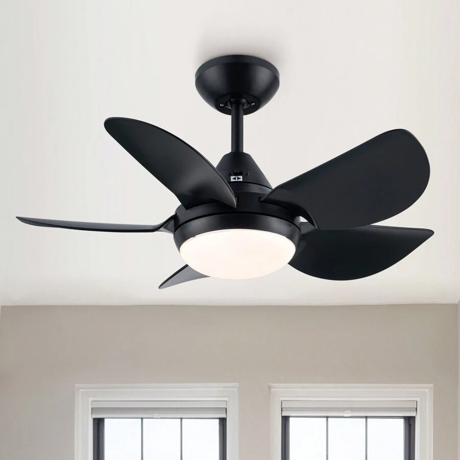 30 In. Integrated LED Matte White Ceiling Fan With Light And Remote ...