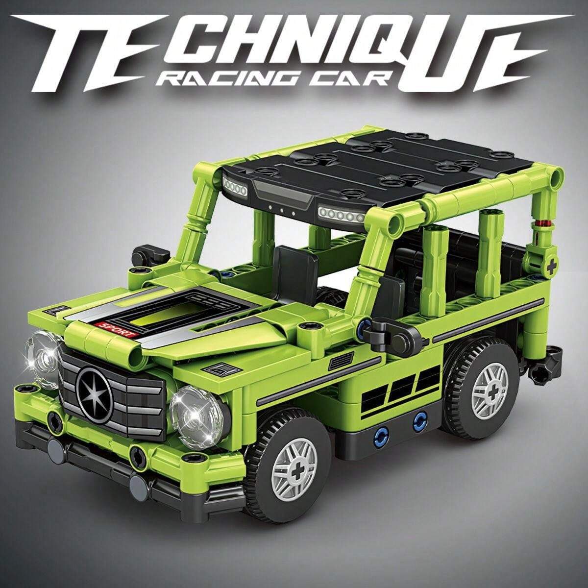 Moc Building Block Mini Particles Set Large-Sized Car Mechanical Group ...