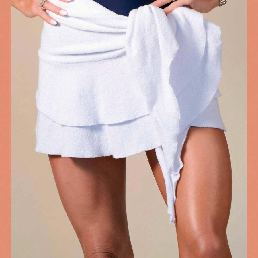 Angela Horton ANGELA HORTON Rio Mini Skirt In White | SHEIN USA