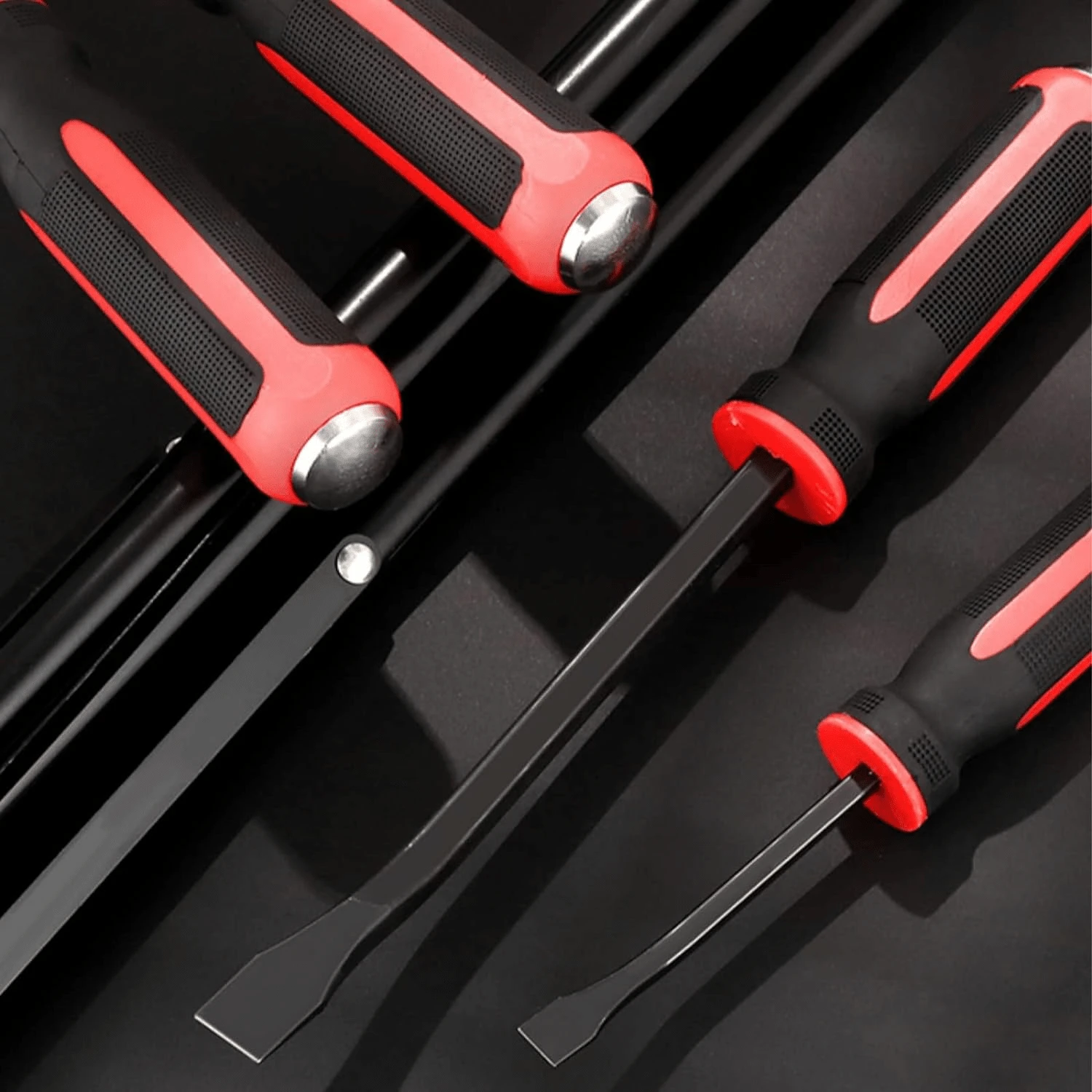 Heavy-Duty CR-V Long Tire Crowbar - Pc Pry Bar With Non-Slip Handle ...