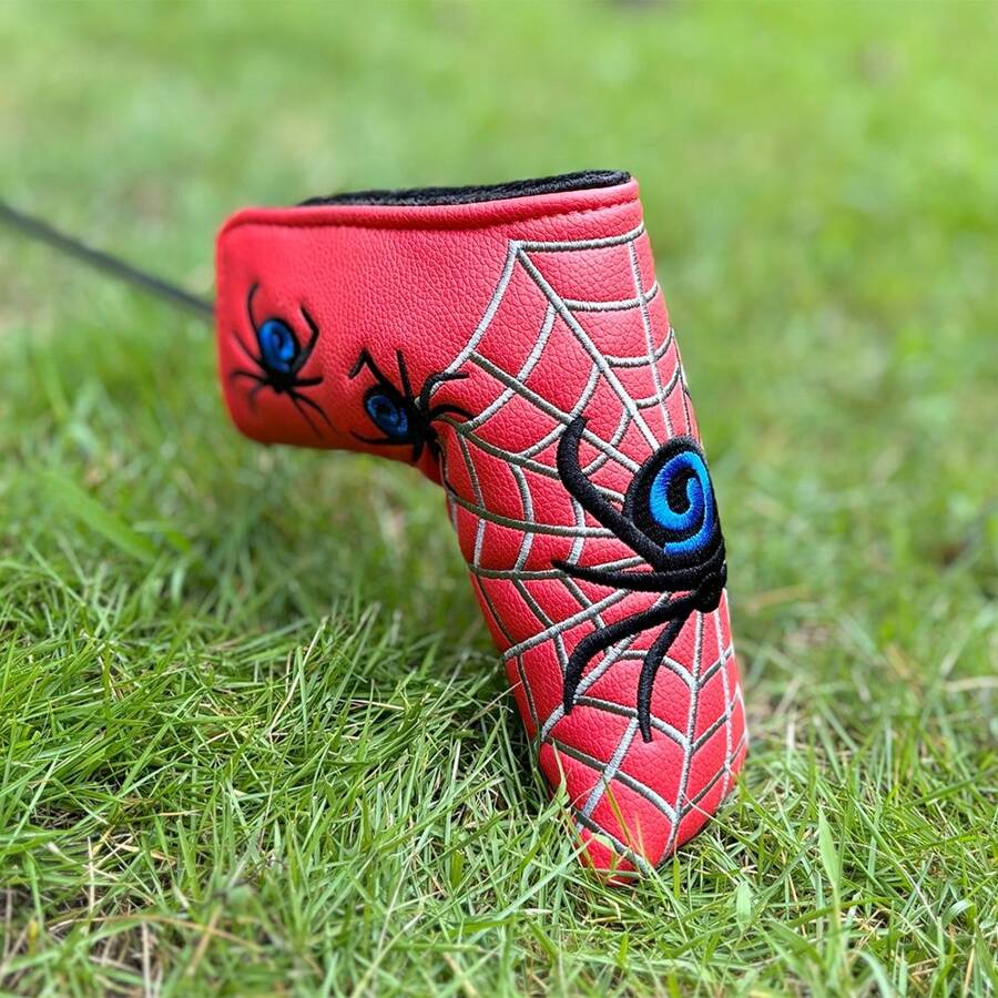 Golf Putter Covers With Embroidery Spider Design - Blade Putter ...