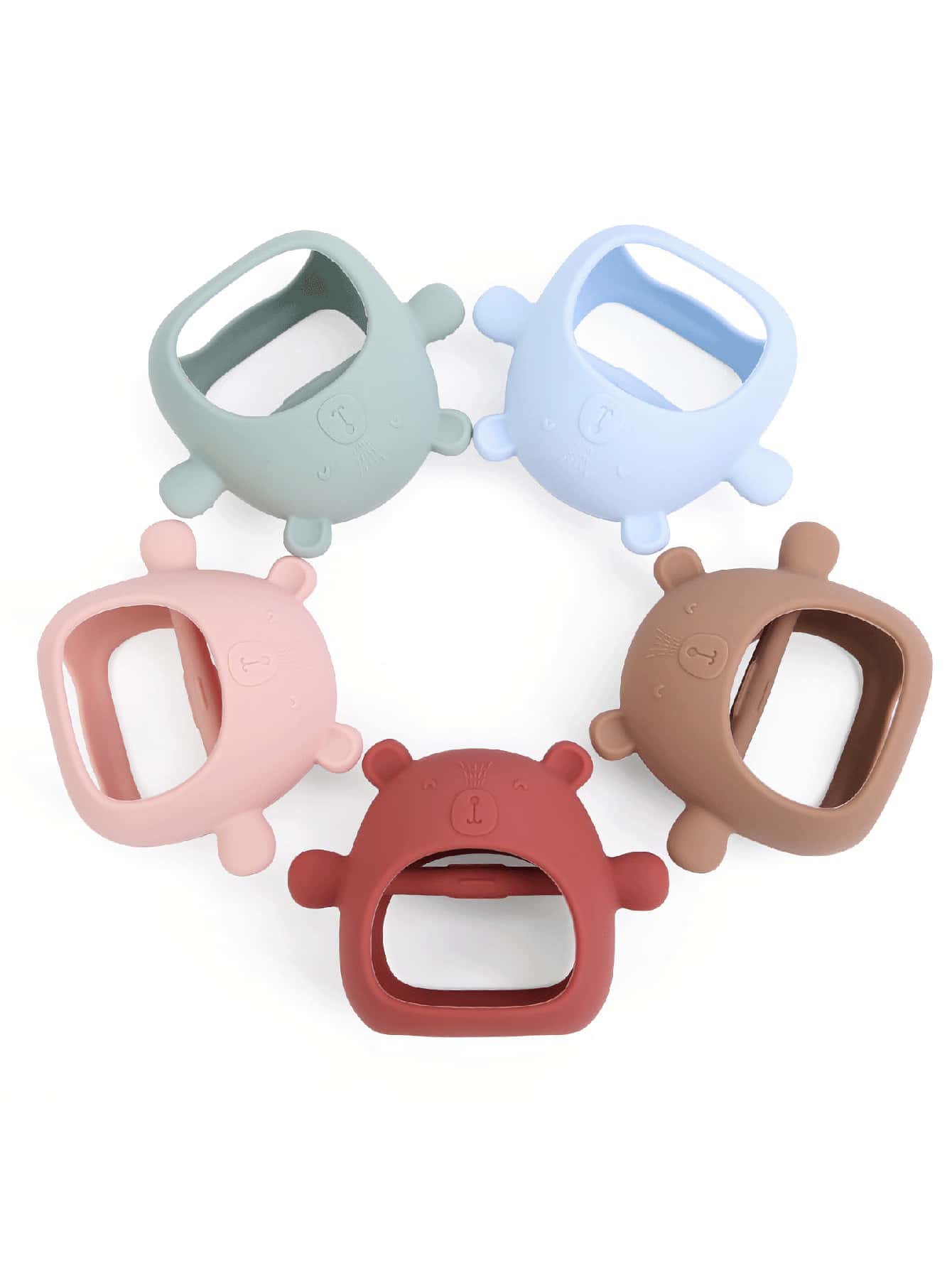 1 Pc Anti-Drop Bear Silicone Teethers For Baby Newborn Teething Molar ...