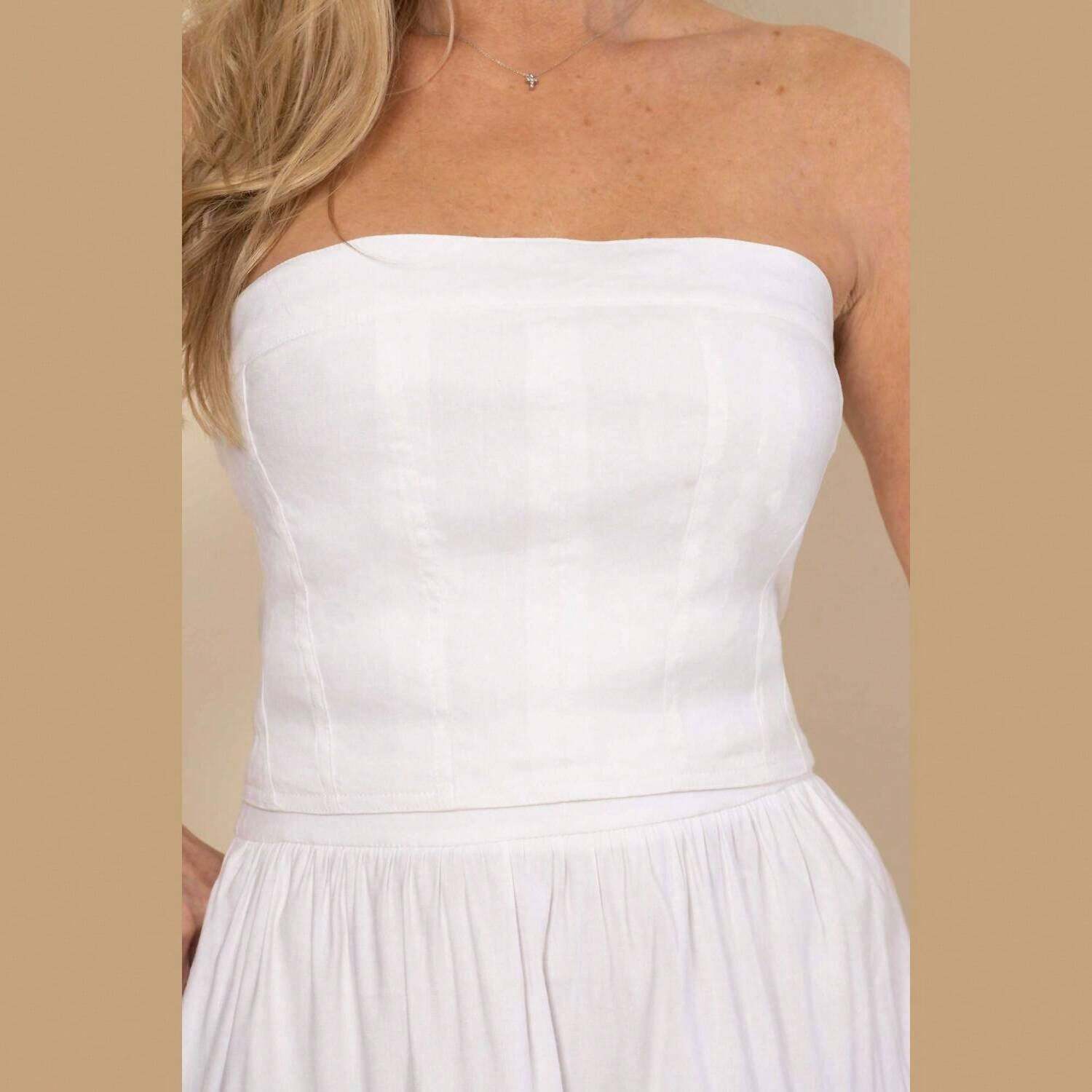 Angela Horton ANGELA HORTON Los Angeles Bandeau In White | SHEIN USA