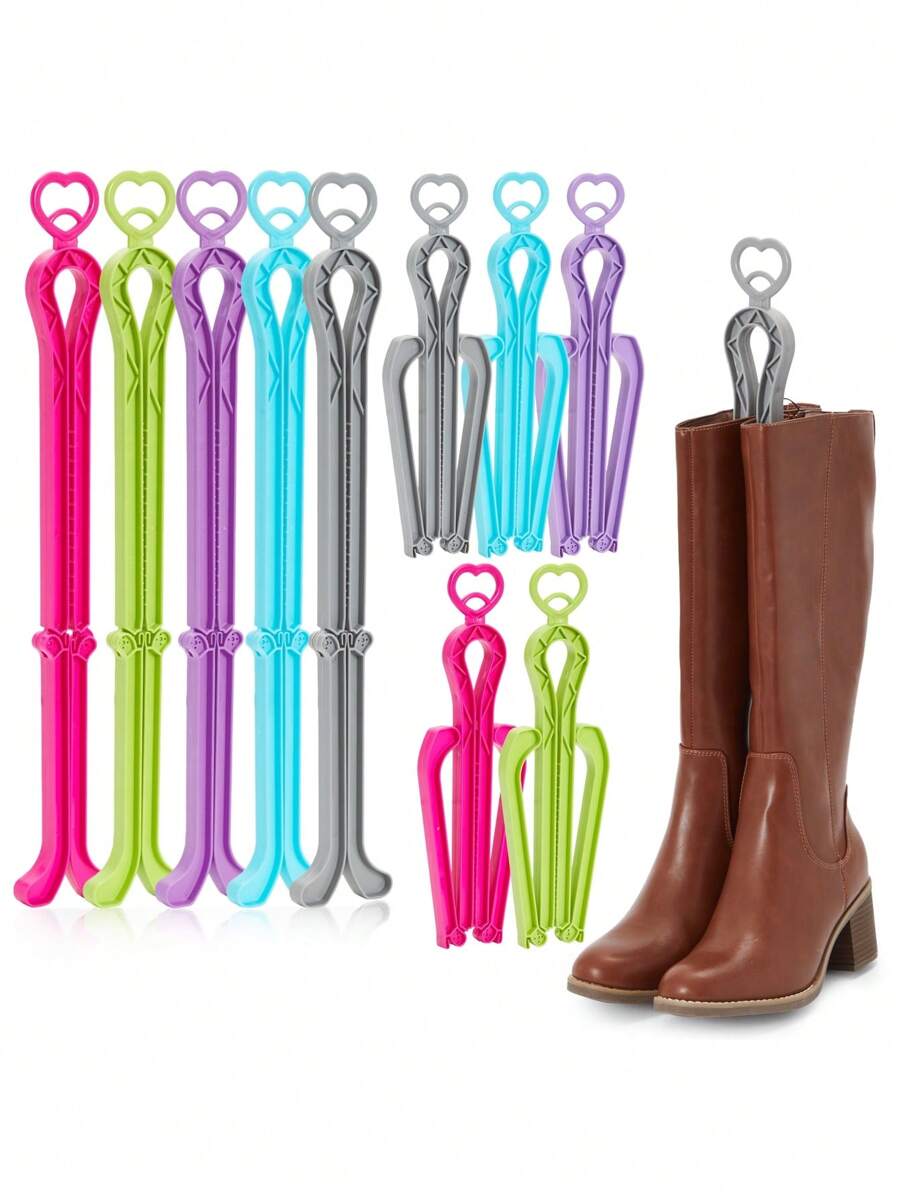 10 Pack Boot Shapers For Tall Boots - Folding Boot Trees, Support ...