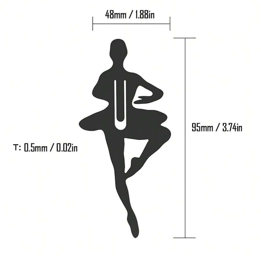 1pc Ballet Bookmark For Book Folder, Cute Dancing Bookmark Gifts For ...