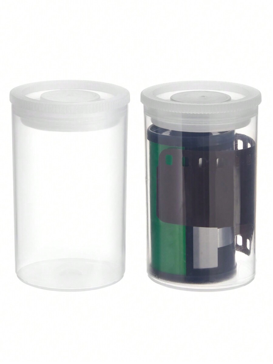 Film Canisters With Caps - 30-Count 35mm Clear Film Canisters ...