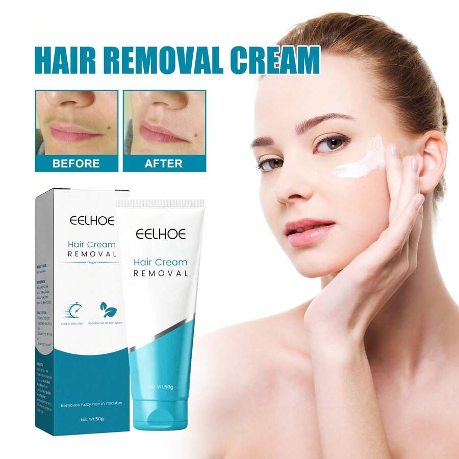 Hair Removal Cream, Natural & Gentle Formula Without Irritation ...