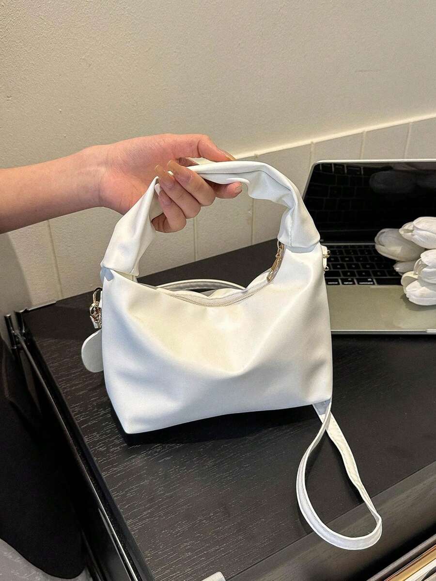 Plain & Minimalist Lightweight Pu Leather New Fashion Trend Small ...