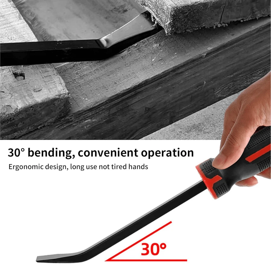 Heavy-Duty CR-V Long Tire Crowbar - Pc Pry Bar With Non-Slip Handle ...