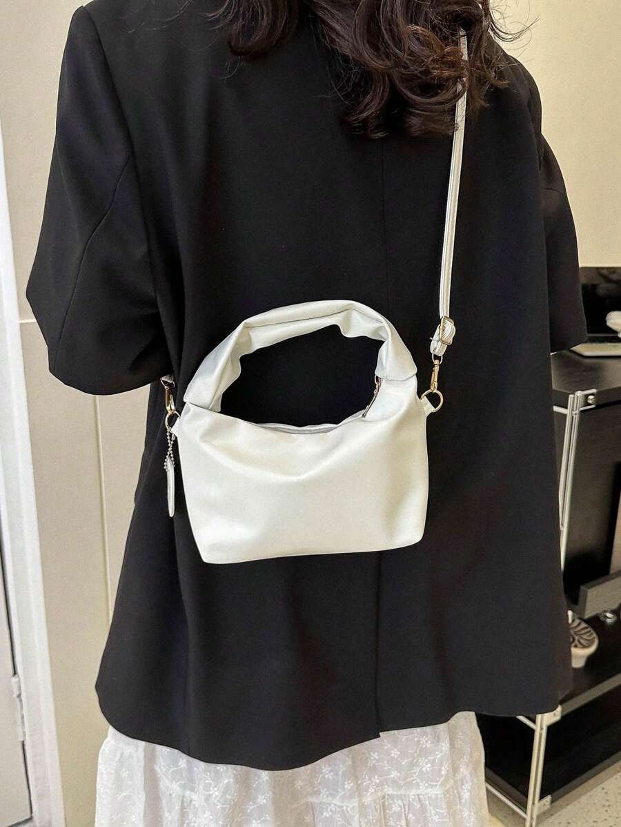 Plain & Minimalist Lightweight Pu Leather New Fashion Trend Small ...