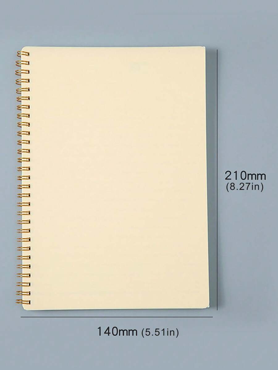 A5 Vintage Spiral Notebook, Simple Student Style Fresh Journal For ...