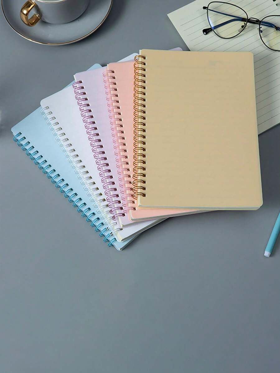 A5 Vintage Spiral Notebook, Simple Student Style Fresh Journal For ...