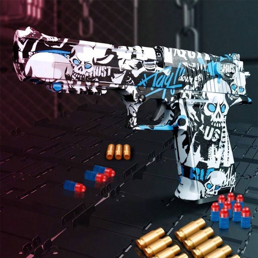 1set Gracolert 1911 Desert Eagle Graffiti Style Toy Gun, Shell Ejection ...