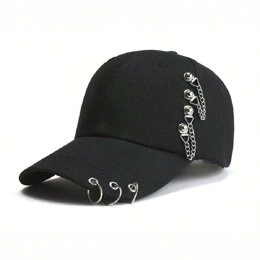 Gorra de béisbol estilo coreano unisex con anillo de hierro, gorra de ...