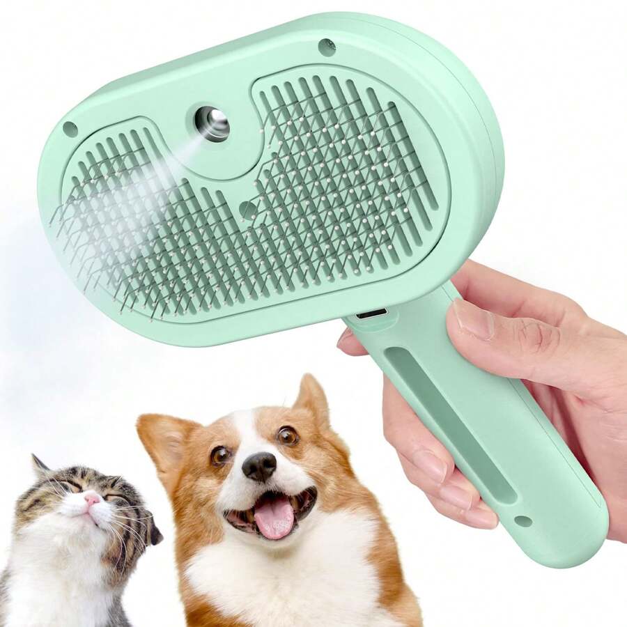 Brosse pulvérisatrice pour chat pour la perte de poils, enlève les cheveux volants statiques ...