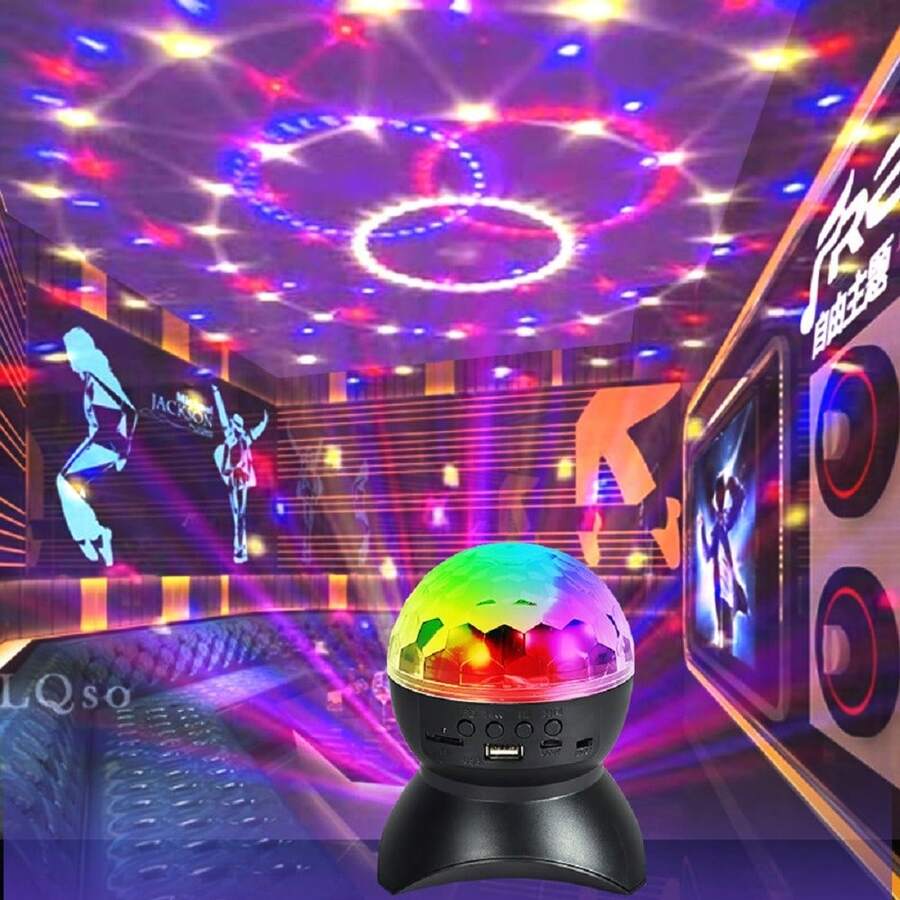 USB Bt Portable Sound Activated Party Lights Outdoor Indoor, Disco Ball ...
