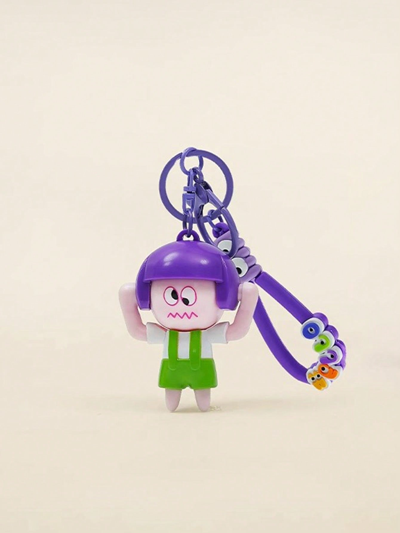 1PC Green Ugly And Cute Face Changing Doll Keychain, Women's Keychain ...