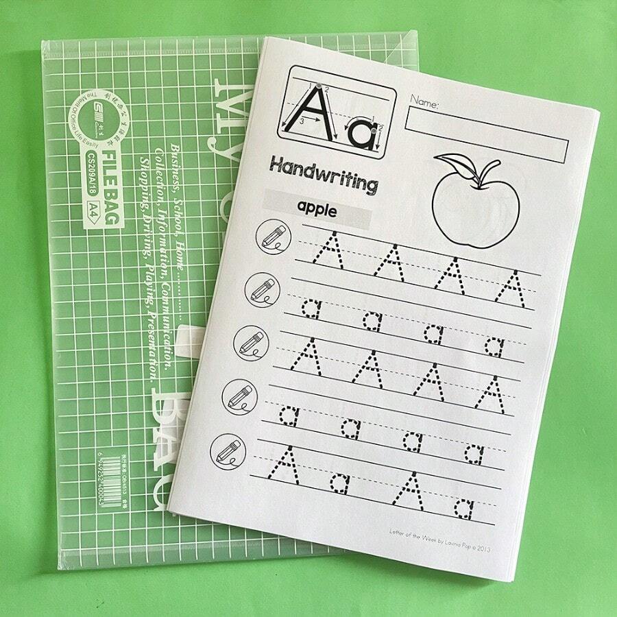 Kids Handwriting Workbook For Practice Printing And Letter Tracing ...