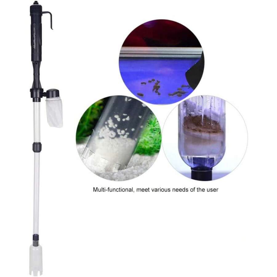 Aquarium Vacuum Sand Washer Electric Aquarium Gravel Cleaner Kit Ible ...