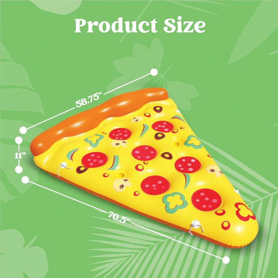 Syncfun Giant Inflatable Pizza Slice Pool Float, Fun Pool Floaties ...