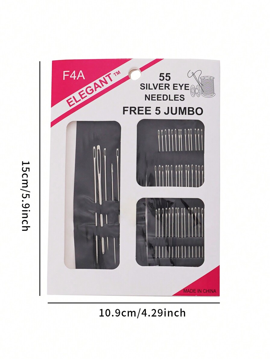 55pcs Household Sewing Clothes Sewing Quilt Needles And 10 Rolls Sewing ...