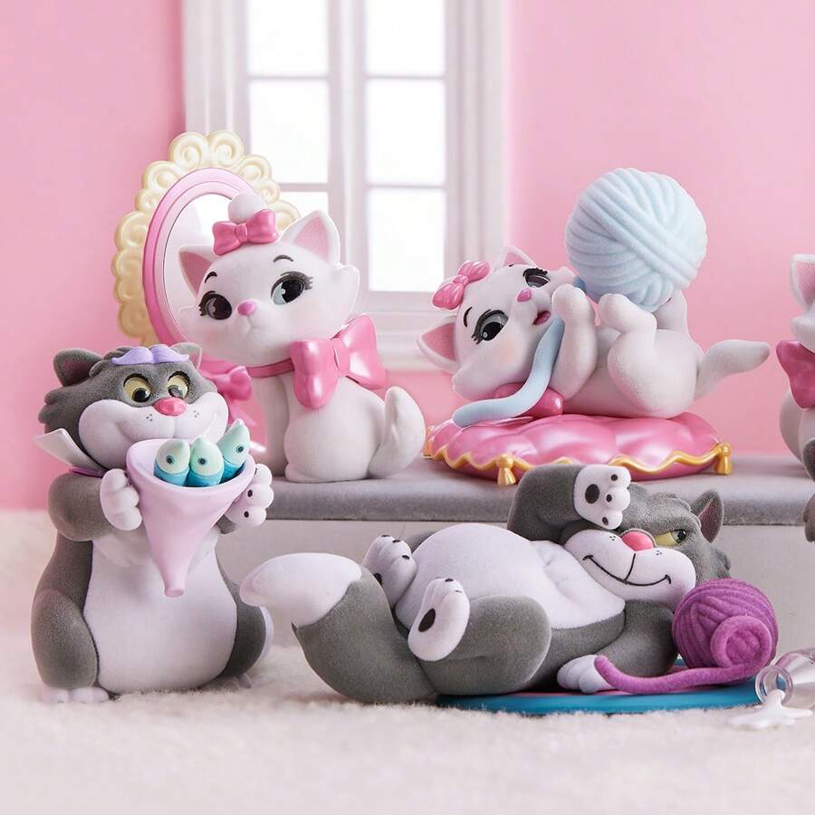 Miniso Disney Cat Fluffy Blind Box - Cute Trendy Desktop And Car ...